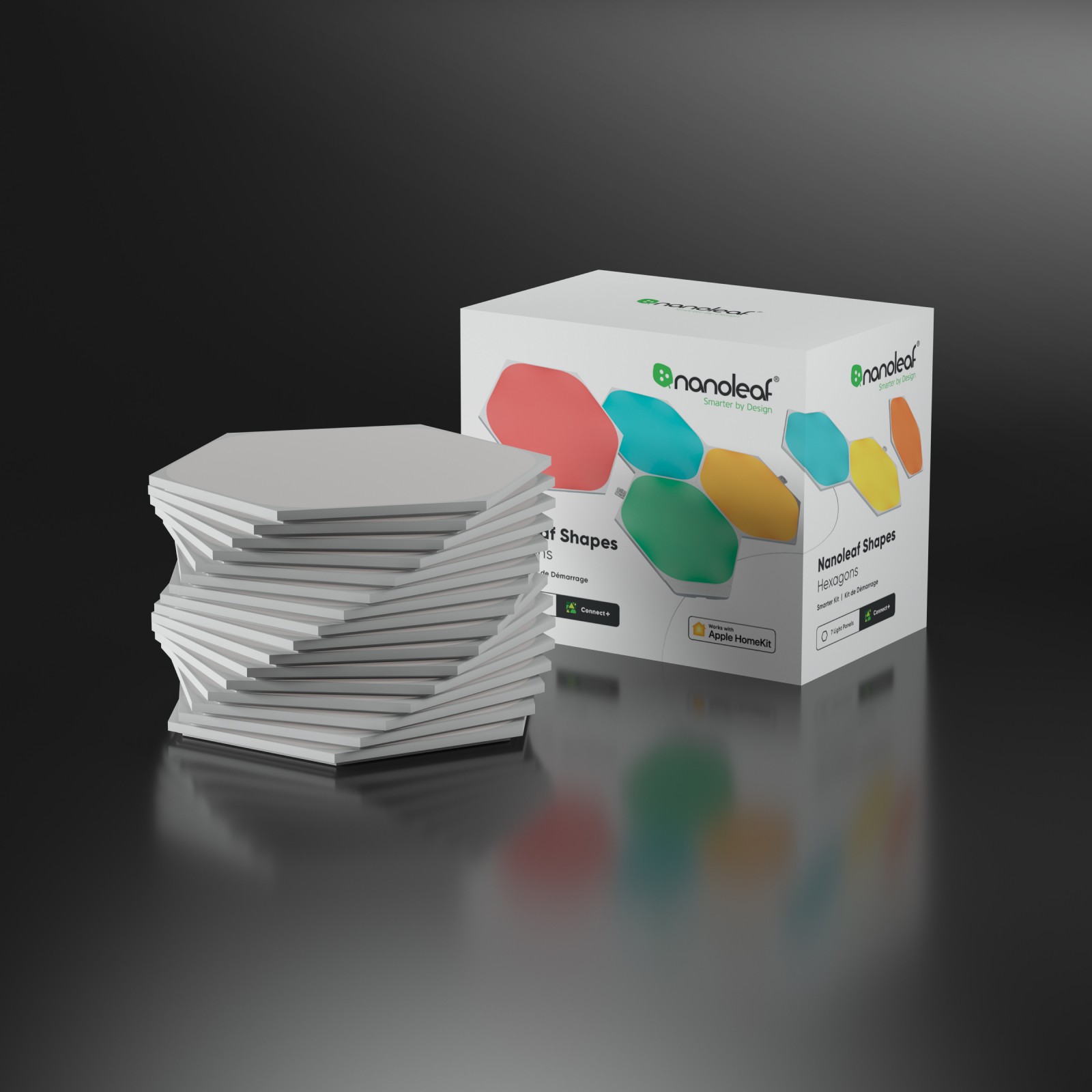 Shapes Hexagons Starter Kit (18 panels) - KIT_NF042K05-18HW02 | Nanoleaf